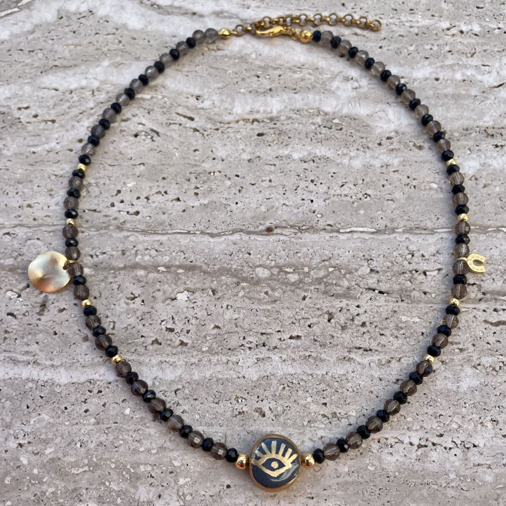 Black Evil Eye & Onyx - houseofceramic.com